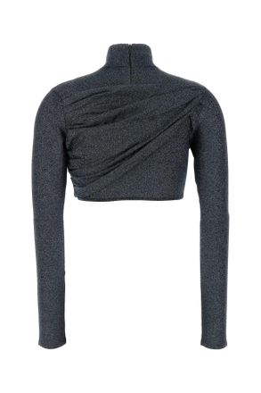 Gucci Viscose-Blend Turtleneck Sweater - Gray