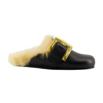 Balmain Schwarze Ledersandalen - Anthem Stil - - Shoes - Damen - Schwarzk - 35 EU