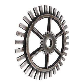 Amosfun Industrielle Zahnrad Wanddekoration 40cm Holz Vintage Stil F&uuml;r Wohnzimmer B&uuml;ro Caf&eacute; Mit Gezahntem Design