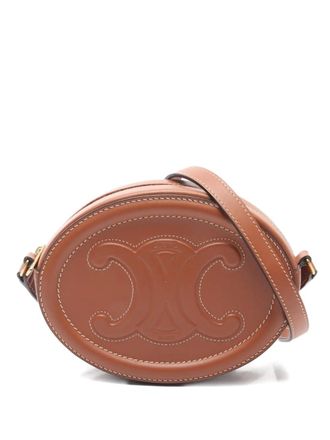 Celine mini sac porté épaule Oval Perth Cuill Triomphe (années 2010) - Marron