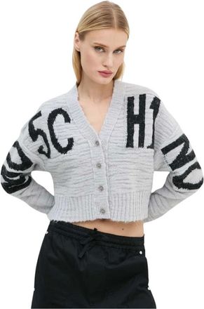 Moschino Damen, Strickwaren, Grau, MGr&ouml;&szlig;e