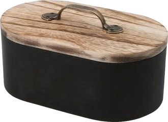 Generic Tampon Holder - Feminine Product Organizer | Pad Organize Case mit Scharnier Deckel | Tampon Storage | 8.5x22x13cm Lady Stuff Box | Holzblockbox für T