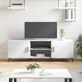 vidaXL Vidaxl - Meuble tv blanc 150x30x50 cm bois ding&eacute;nierie