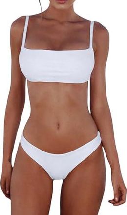 Generic Bikini Sexy Femme Maillot de Bain Ensemble Bandeau Bikini pour Femme, Maillot de Bain Push-Up Br&eacute;silien pour l&Eacute;t&eacute;