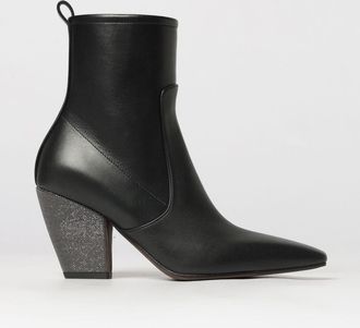 Brunello Cucinelli Lederstiefeletten von mit ausgestelltem Absatz und Monili-Detail