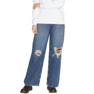 Jack & Jones Jack & Jones Damen Jxtokyo Wide Hw Cr6005 Sn Hose, Dark Blue Denim,26W / 30L