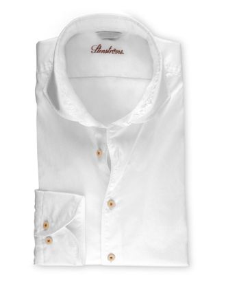 Stenstr&ouml;ms Unifarbenes Hemd mit extra langem Arm, Slimline in