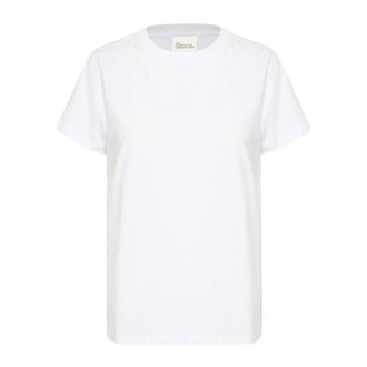 MY ESSENTIAL WARDROBE SeattleMW Logo Emb. Tee Bright White - - Tops - Damen - Wei&szlig; - XS