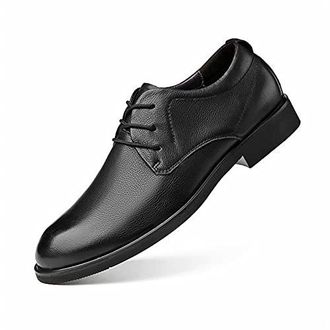 Generic Chaussures habill&eacute;es for Hommes, lac&eacute;es, Bout Rond Poli, Derbies en Cuir antid&eacute;rapant, Basses, for Les f&ecirc;tes.(Noir,44 EU)