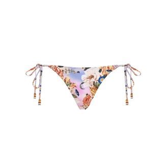 Agua Bendita Blumiges Bikinih&ouml;schen Seitenschn&uuml;rung - - Swimwear - Damen - Mehrfarbig - L