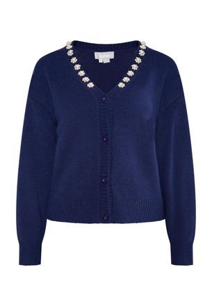 Usha Strickjacke mit Perlen Damen Marine