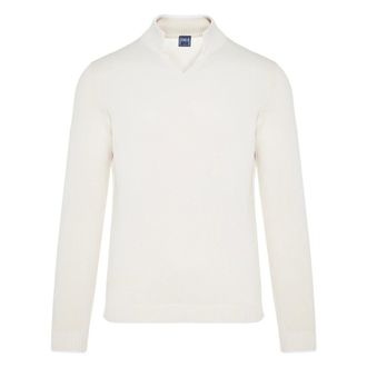 Fedeli Homme, Pulls, Blanc, Taille: XL Pull en coton