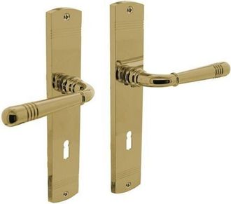 Intersteel Intersteel - Langschildschildgarnitur Helena Zamak F3 ms bb 72mm din l/r