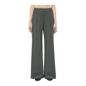 Patrizia Pepe Pantaloni in punto stoffa armaturato - - Trousers - Damen - Gr&uuml;n - L