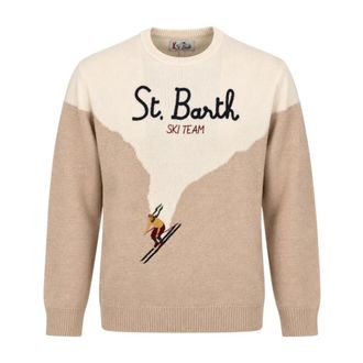 MC2 Saint Barth Heron C Rundhals-Strickpullover - - Knitwear - Herren - Beige - S