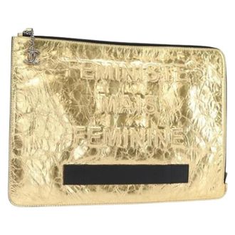 Chanel Pre-owned Vintage Clutch Bag - - Pre-owned - Damen - Gelb - ONE SIZE