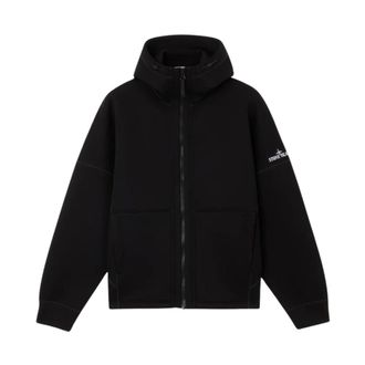 Stone Island Homme, Sweatshirts et sweats &agrave; capuche, Noir, Taille: L Blouson