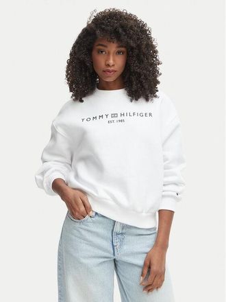 Tommy Hilfiger Sweatshirt WW0WW47831 Wei&szlig; Regular Fit