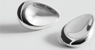 Mango Boucles doreilles goutte argent - Femme - Taille unique - MANGO