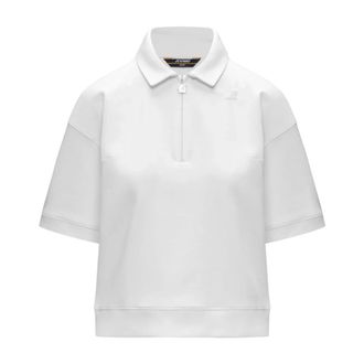 K-Way Femme, Tops, Blanc, Taille: 38 FR Lozany Interlock Polo