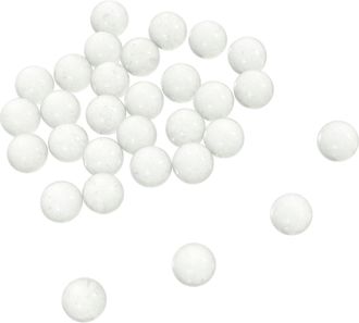 NUOBESTY 180 St&uuml;ck Transparente Glasperlen Solide Dekorperlen f&uuml;r Vasenf&uuml;llung Aquarium-Dekoration DIY Bastelsteine Sto&szlig;feste Glas-Kugeln f&uuml;r Spiele und Pinbal