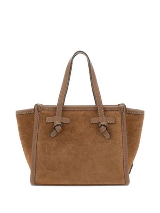 Gianni Chiarini sac port&eacute; &eacute;paule en daim - Tons neutres