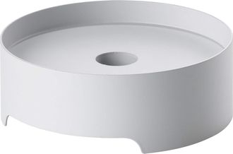 Zone Denmark Singles Kerzenhalter, Kerzenständer aus Matt Lackiertem Metall, Durchm. 12 cm, Warmes Grau