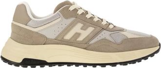 Hogan Low-Top Sneaker - Hyperlight - Suede And Canvas Sneakers - Gr. 5_5 - in Beige - f&uuml;r Damen