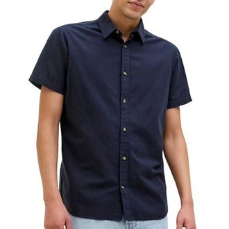 Jack & Jones Jjesummer SS Sn T-Shirt Chemise à Manches Courtes, Bleu Marine, L Hommes