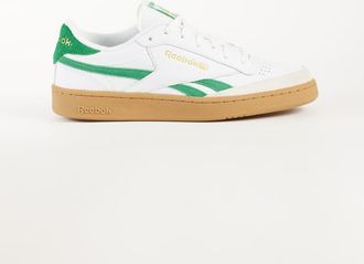Reebok Club C Revenge Vintage baskets blanches et vertes &agrave; semelle gomme
