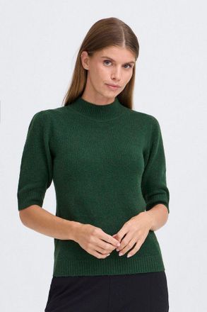 Oxmo Strickpullover OXSif Modischer Kurzarm-Pullover