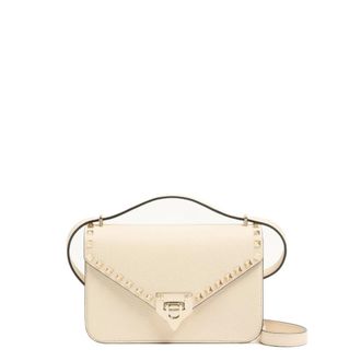 Valentino Garavani Rockstud Small Umh&auml;ngetasche - - Bags - Damen - Wei&szlig; - ONE SIZE