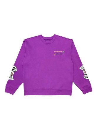 Chrome Hearts t-shirt Matty Boy Want More Not Less &agrave; manches longues - Violet