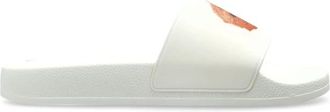 Palm Angels Bedruckte Slides - - Shoes - Damen - Wei&szlig; - 40 EU