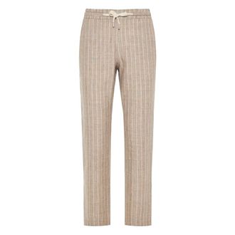 Barba Femme, Pantalons, Beige, Taille: 40 FR Pantalon Droit