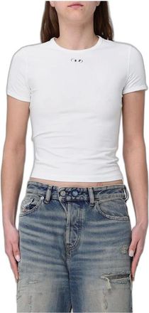 Diesel Femme, Tops, Blanc, Taille: 36 FR T-Uncutie Long-OD