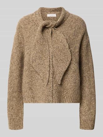 Christian Berg Strickpullover aus Wolle mit Schluppe