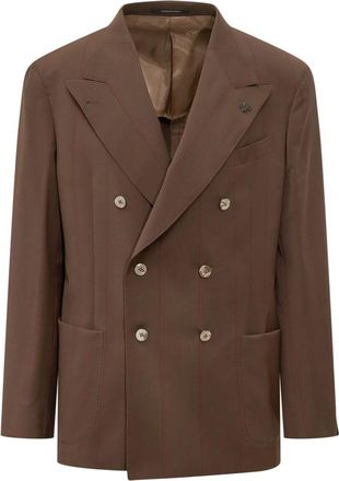 Gabriele Pasini Homme, Vestes, Brun, Taille: 2XL Blazer crois&eacute;