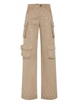 Philipp Plein Cargohose mit Monogramm - Nude