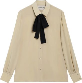 Valentino Garavani Femme, Blouses et Chemises, Beige, Taille: 34 FR Chemise