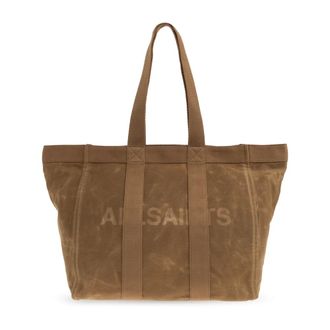 AllSaints Homme, Sacs, Brun, Taille: ONE Size Layo Spacious Canvas Tote Bag