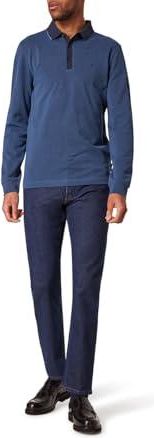 Pierre Cardin Polo pour homme &agrave; manches longues 1/1 - Polo pour homme - Coupe moderne, Federal Blue 3049 6101, XL