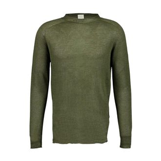 120% Lino Homme, Pulls, Vert, Taille: S Pulls &agrave; col rond