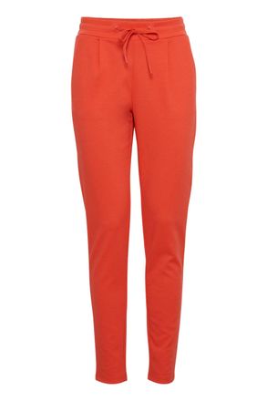 Ichi IHKATE PA2 Damen Sweathose Sweatpants Relaxhose mit Stretch Schmaler Schnitt mit Elastikbund, Größe:S, Farbe:Poppy Red (171664)