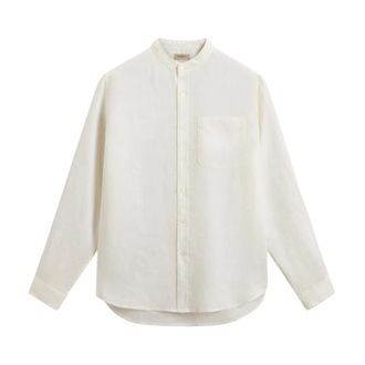 Woolrich Leinenhemd - - Blouses & Shirts - Damen - Wei&szlig; - S