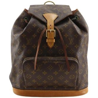Louis Vuitton Pre-owned Montsouris Monogram Rucksack - - Pre-owned - Damen - Braun - ONE SIZE