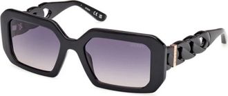 Guess Femme, Accessoires, Noir, Taille: 54 MM Eloise Square Lunettes de soleil