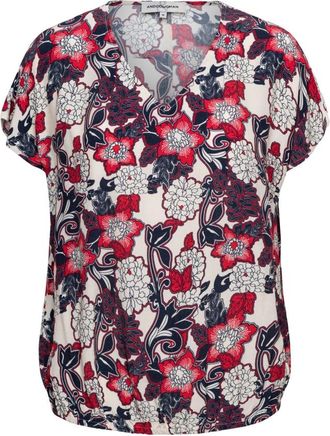 &Co Woman V-Ausschnitt Bluse - - Blouses & Shirts - Damen - Mehrfarbig - XL