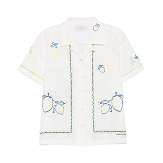 Dunst Femme, Blouses et Chemises, Blanc, Taille: 38 FR Chemise Broderie Citron