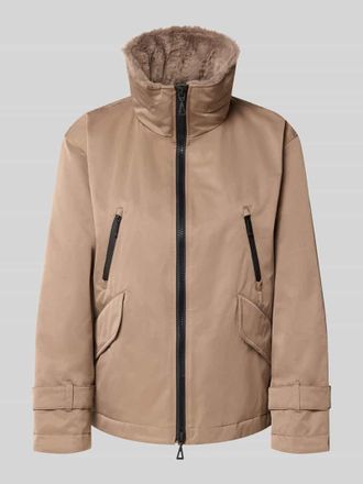 AMBER & JUNE Jacke mit Pattentaschen und Zweiwege-Rei&szlig;verschluss